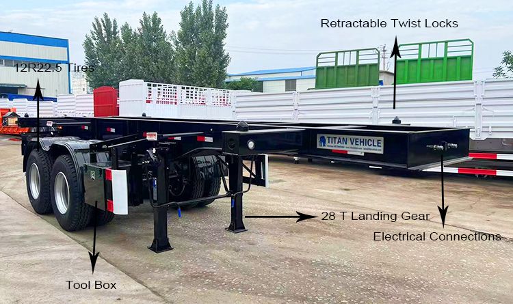 2 Axle 20 Ft Container Trailer for Sale in Zimbabwe